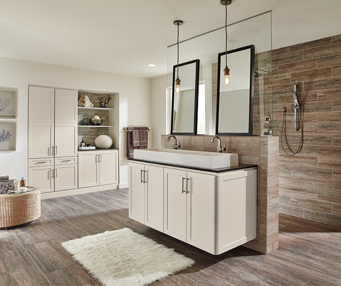 Off White Bathroom Cabinets - Homecrest